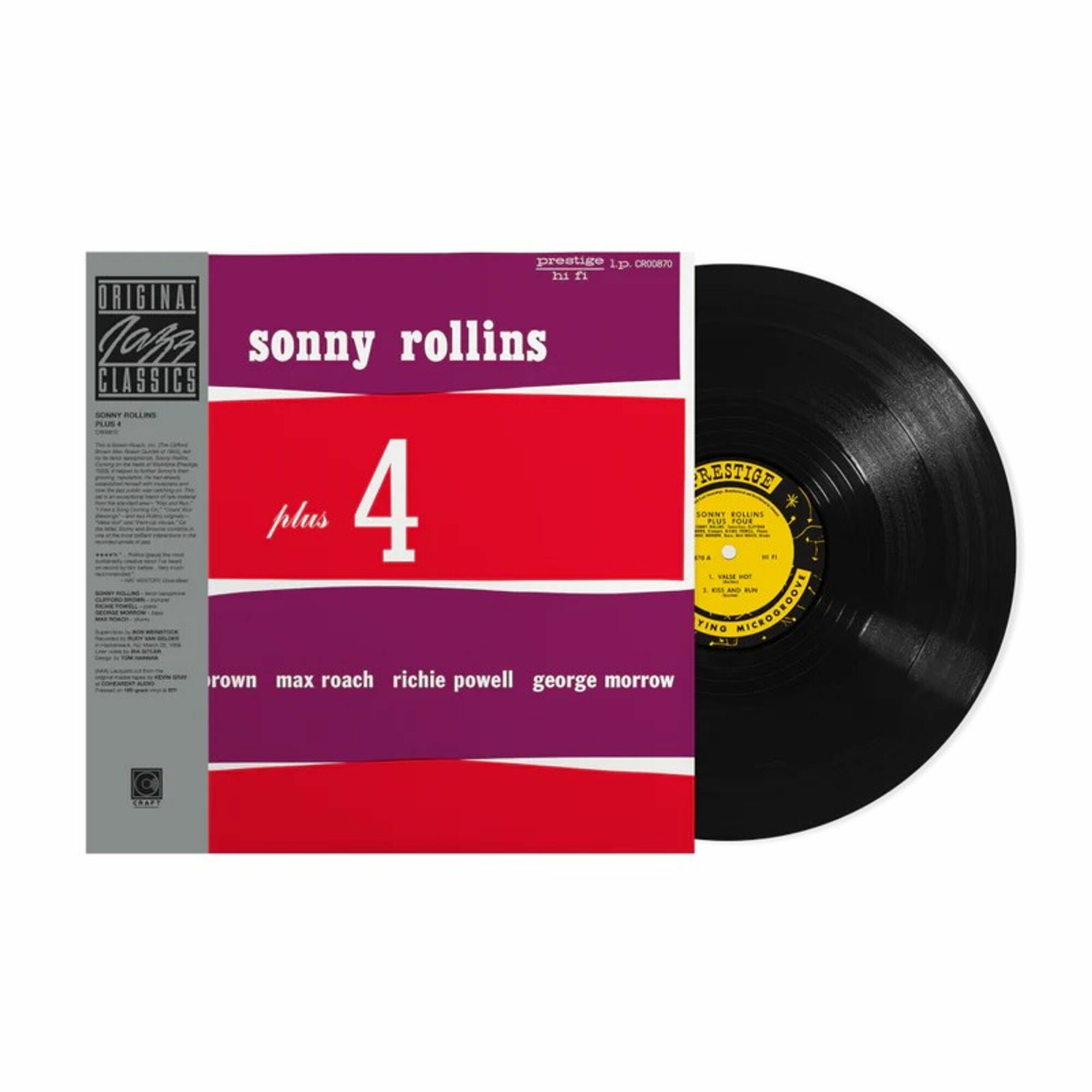 Виниловая пластинка Sonny Rollins - Plus 4 (Original Jazz Classics Series LP) (1 LP)