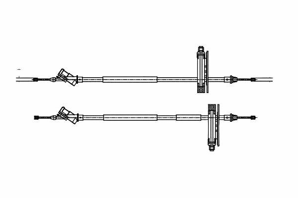 Трос ручного тормоза BOSCH 1987477930 Ford Focus 10.98-11.04