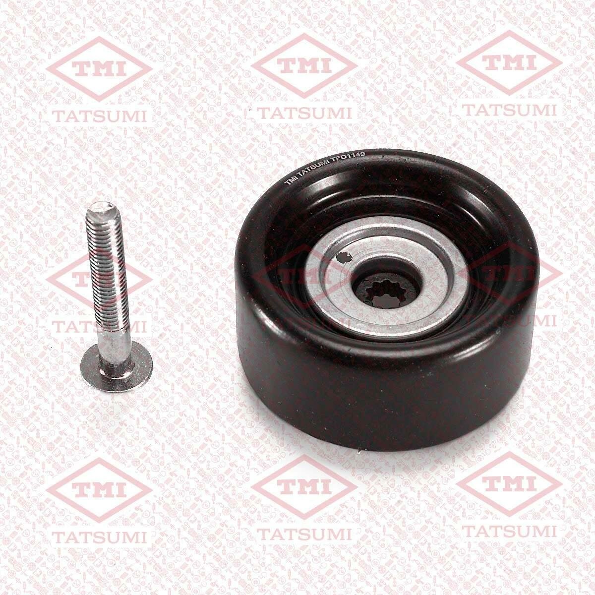 Ролик обводной TATSUMI поликлинового ремня, Chevrolet Captiva 11-, Opel Antara, Astra, Insignia 08-, Saab 9-3, 9-5 08- (TFD1149)