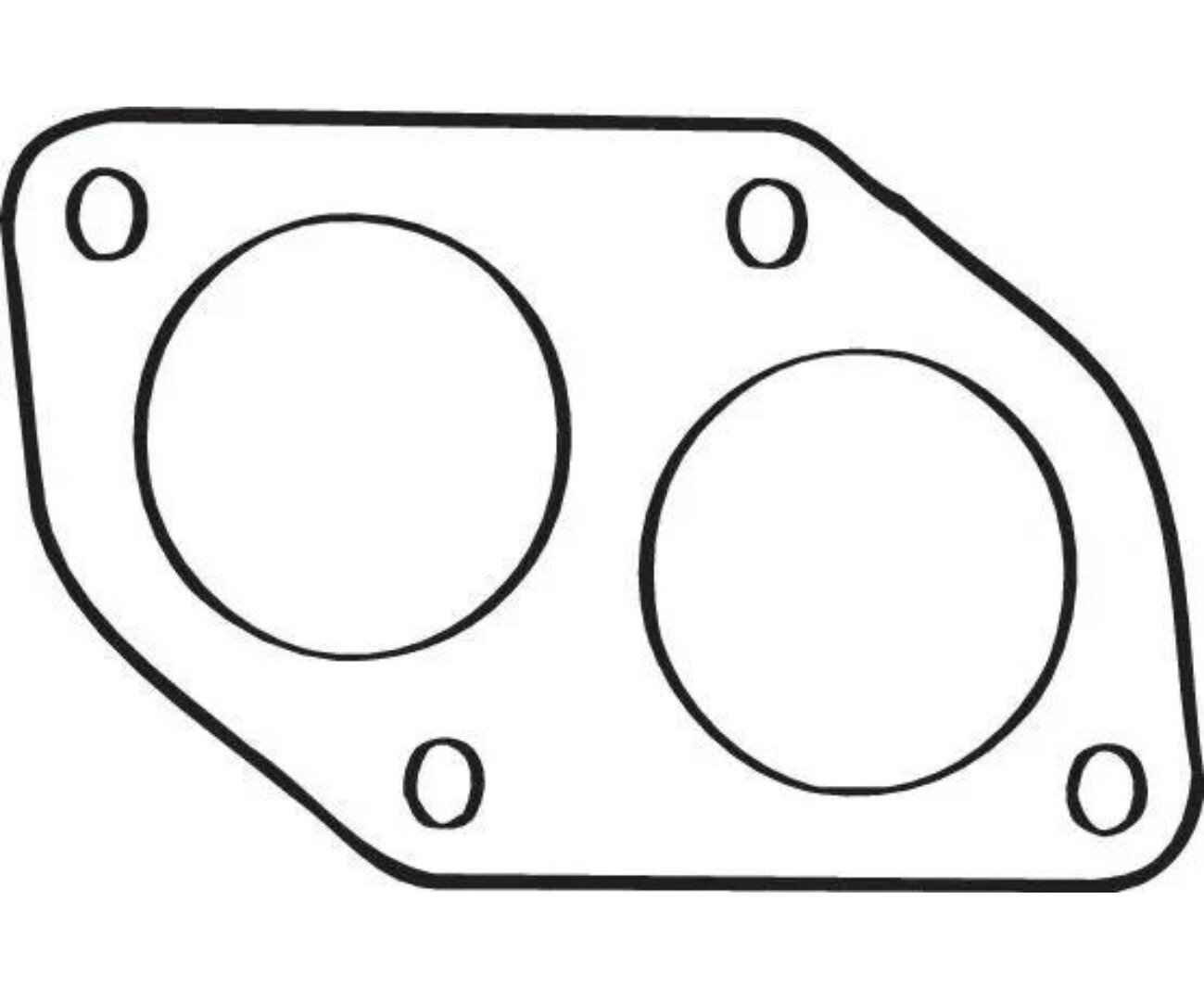 Прокладка приемной трубы Bosal 256-919, Opel Kadett E 1.4, 1.6, 1.8, 2.0, Astra F 1.4, 1.6, 1.8, 2.0, Vectra A 1.4, 1.6, 1.8, 2.0