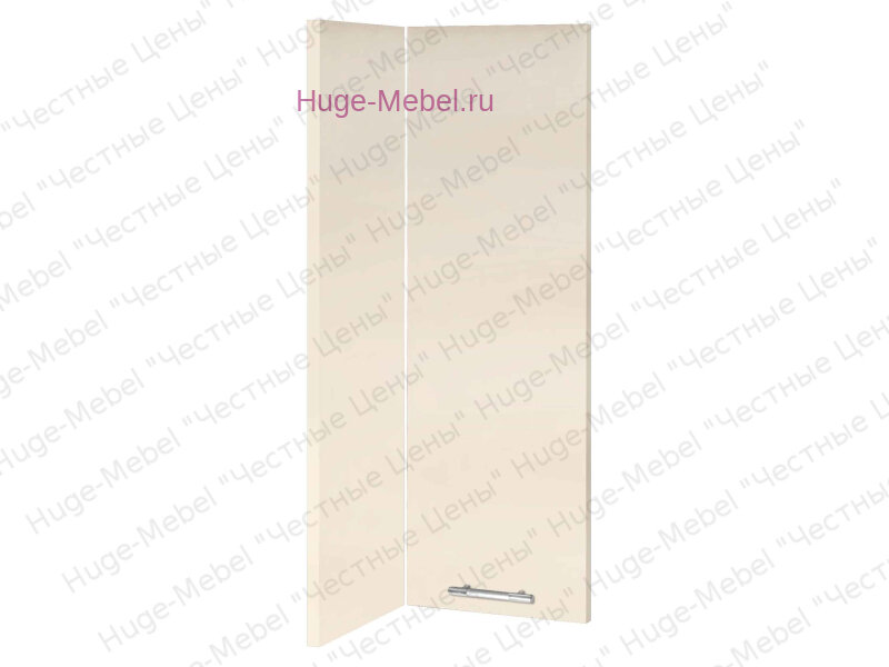 Кухонный фасад Ф-228 ваниль глянец (Ксения) Huge Mebel . Ширина 560 Высота 916. Кухонные фасады