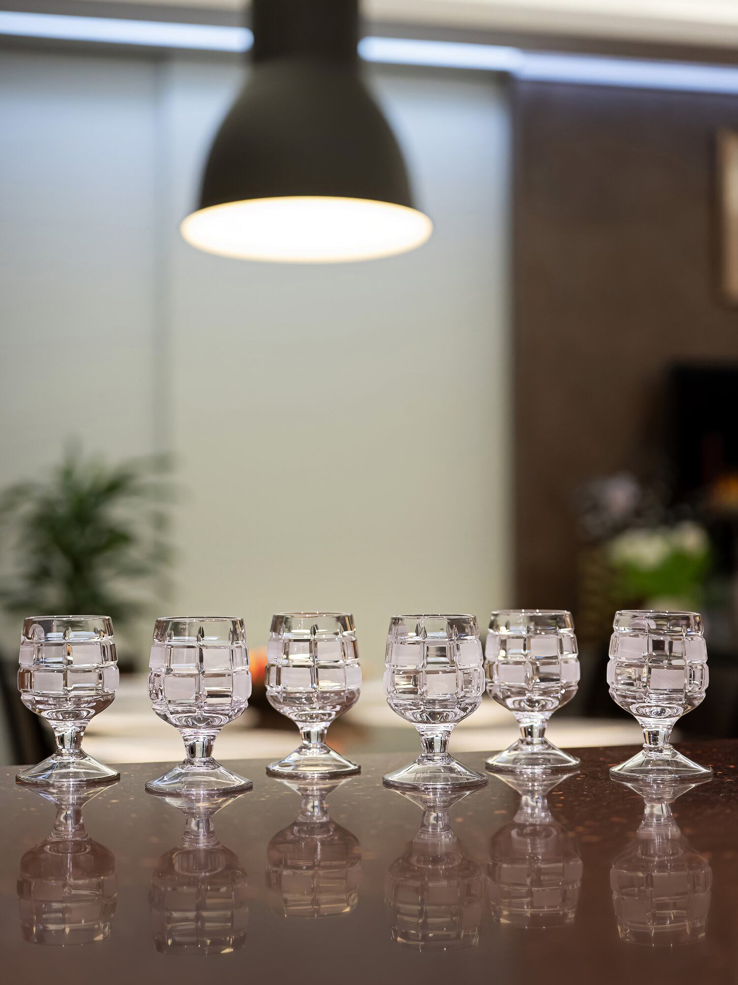 Хрустальные рюмки для водки и коньяка, объем 50 мл, набор 6 шт, Неман 900/176, 5290/50гр