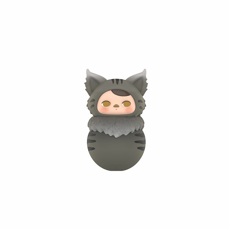 POP MART PUCKY Meowth Roly Poly Toys Collection, Confirmed-Siberian Cat (Open)