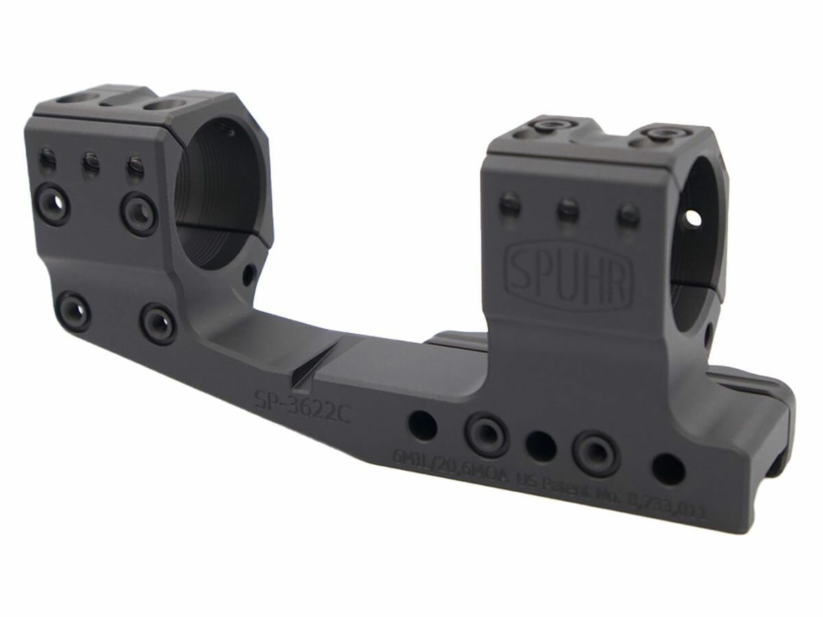 Кронштейн оружейный SPUHR для прицела 30мм, на Picatinny, вынос 70мм, высота 23мм, наклон 20.6 MOA