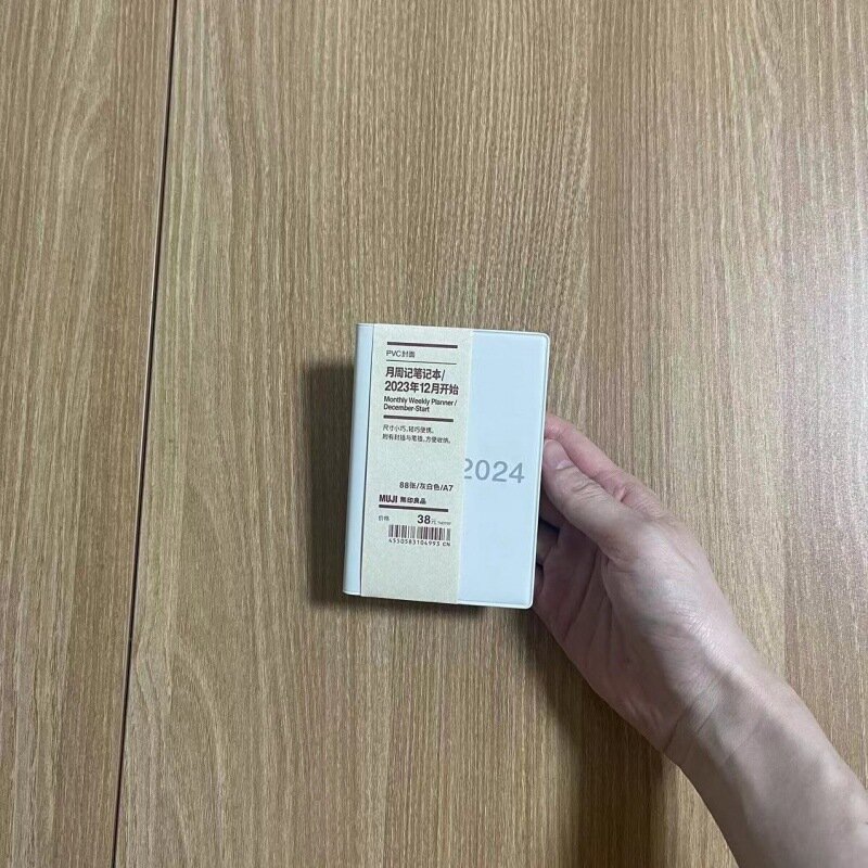 В наличии MUJI Печатные товары Книга расписания на любую дату 2024 Ежемесячный Еженедельный Планировщик Блокнот
