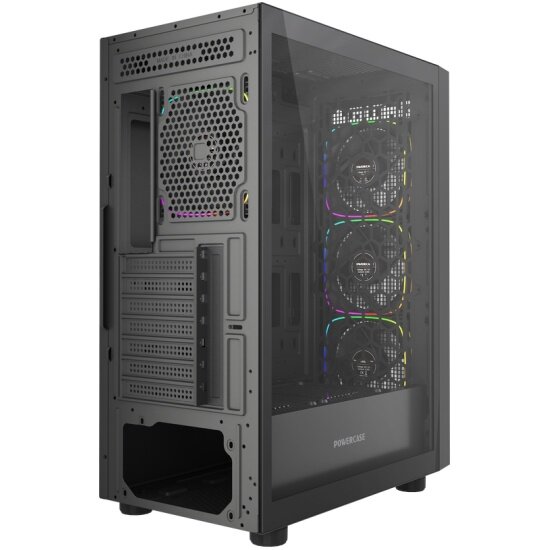 Корпус Powercase ByteFlow V2, чёрный — фото 1