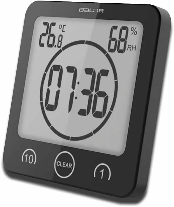 Цифровые часы для ванной, детской комнаты, гостиной, термометр, гигрометр, таймер для кухни