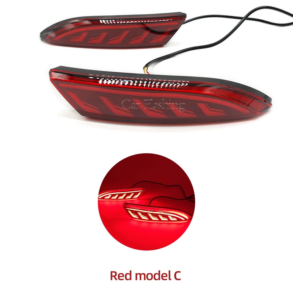 2 шт. лампы заднего бампера для Ford Focus 3 седан хэтчбек 2012 2013 2014 светодиодный отражатель задний стоп-сигнал автомобильные аксессуары