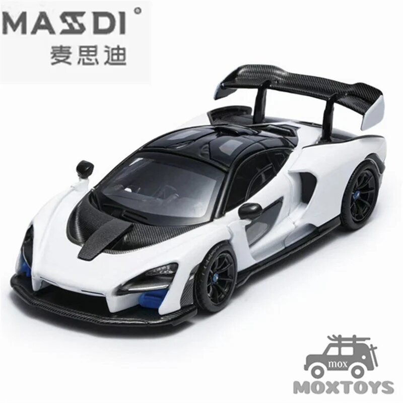 Модель автомобиля MASDI Senna Black/Panda Black/White 1:64 Panda Black White