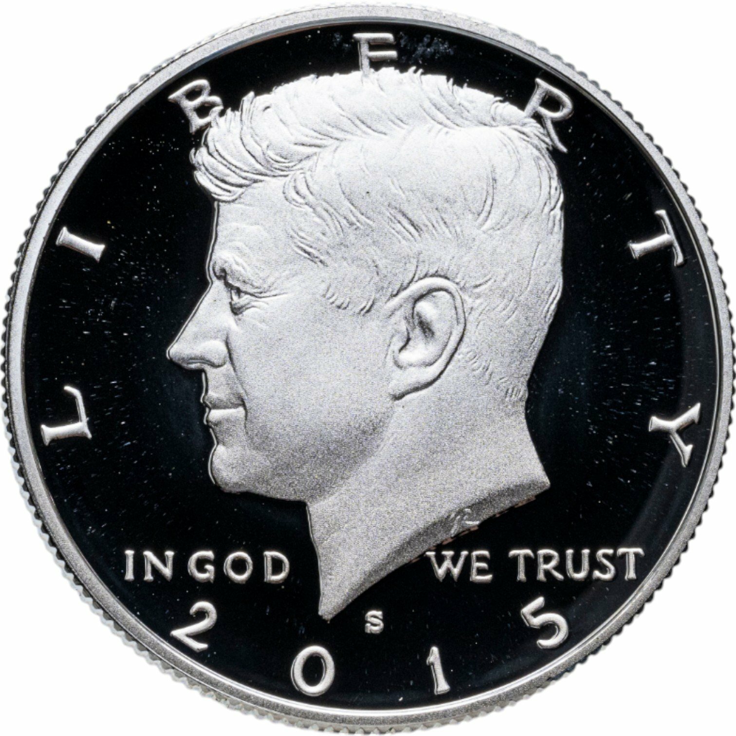 США 50 центов 1/2 доллара, half dollar 2015 S Proof Kennedy Half Dollar знак монетного двора: "S" - Сан-Франциско, Медь