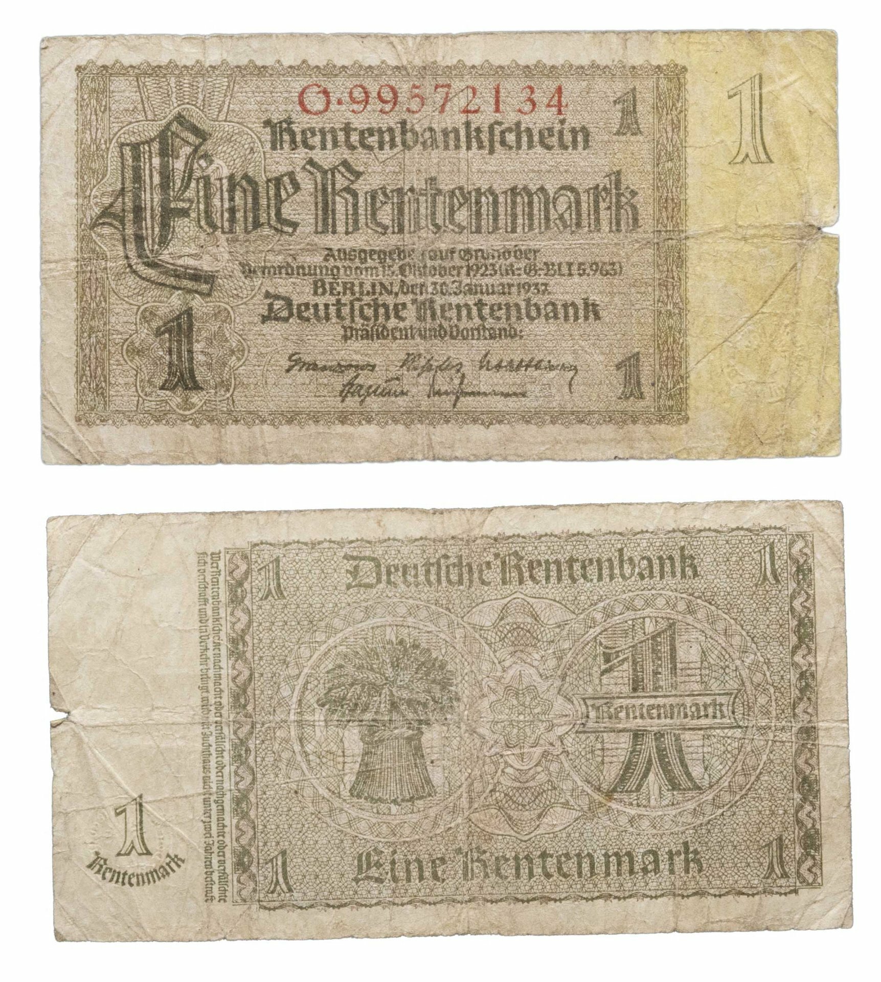 Германия 1 марка 1937