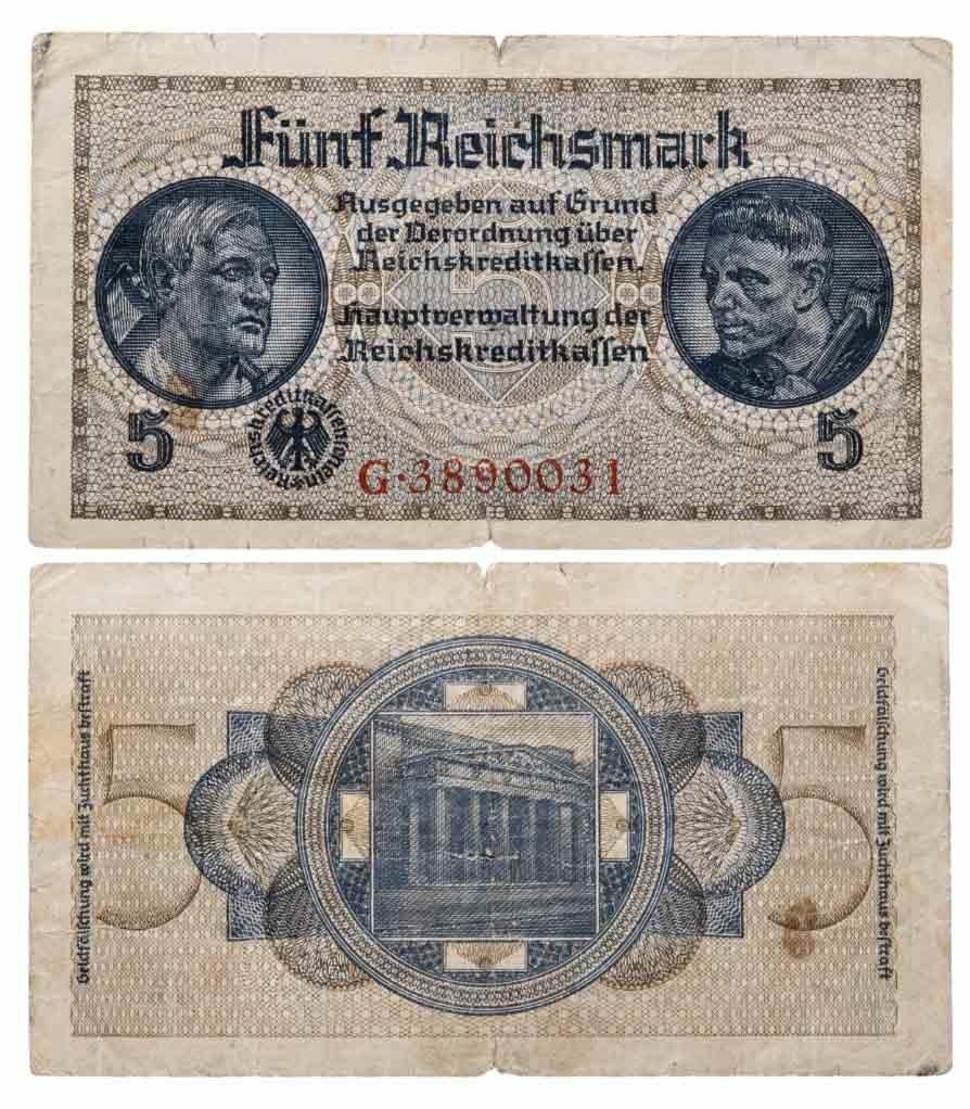 Германия 5 марок 1939-1945