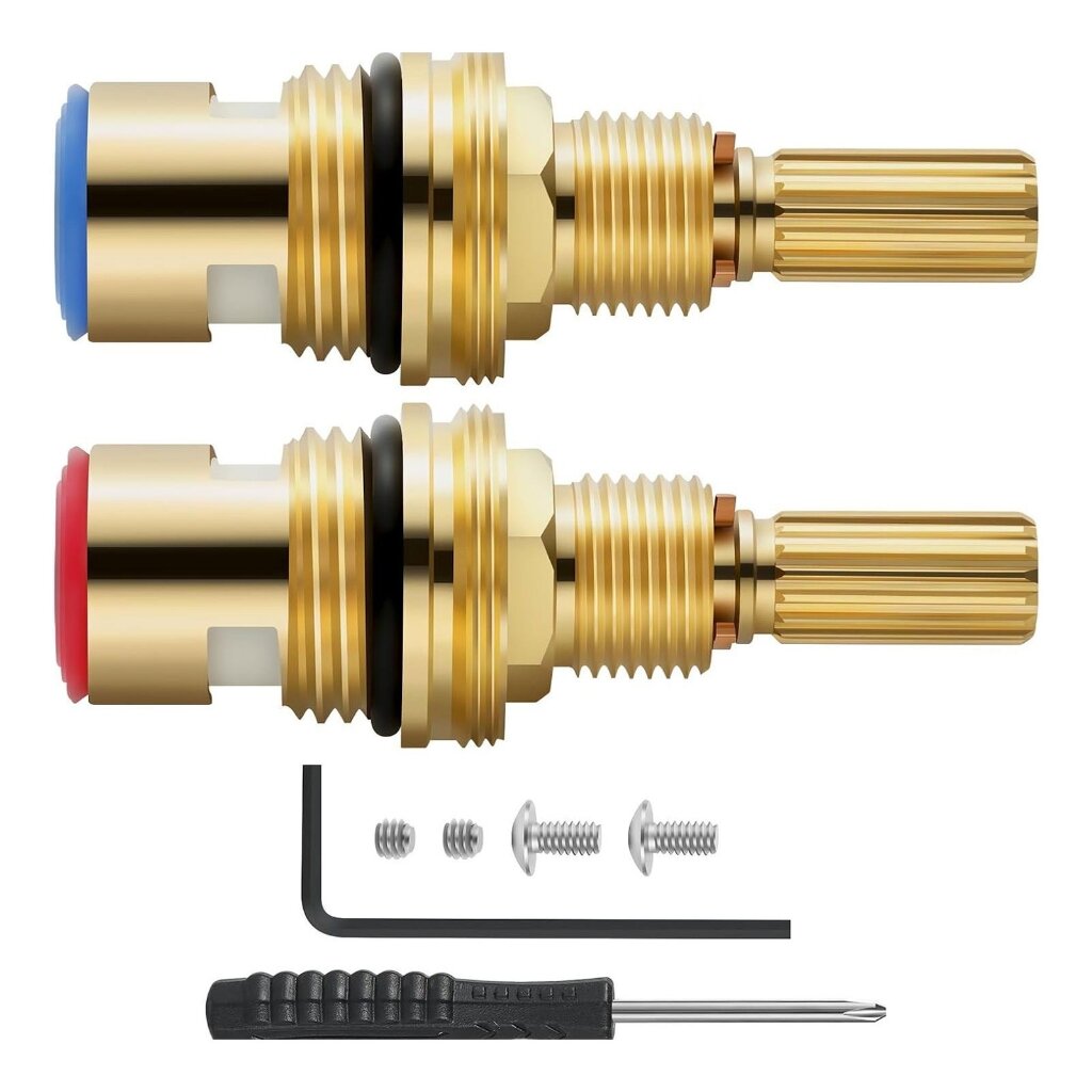 Краны для крана с латунным керамическим стержнем и дисковыми картриджами для крана с горячей и холодной водой
