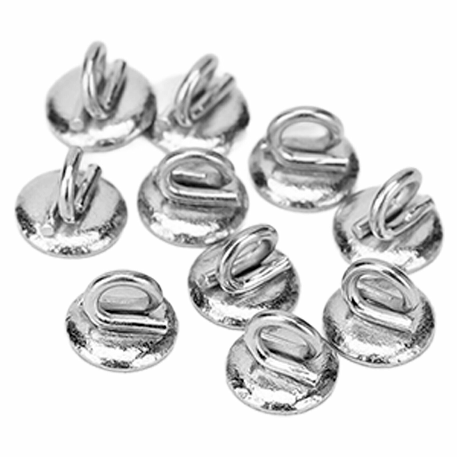 10pcs Eyelet Lingual Button Stainless Steel Dental Orthodontic Replacement Accessory