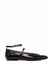 Балетки Armani Exchange Pointed strap ballet flats, размер 40, black/black