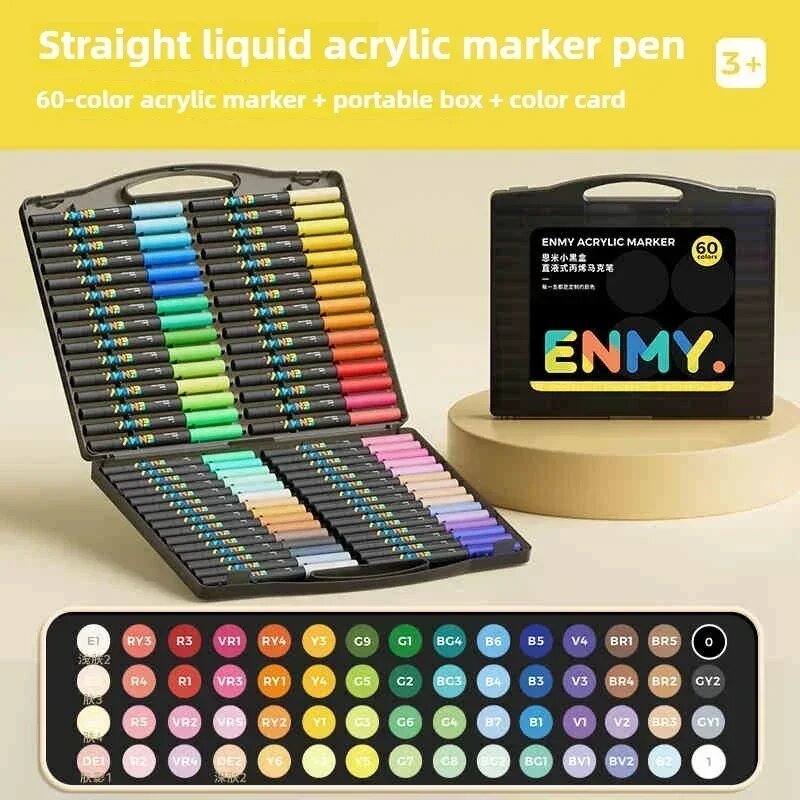 ENMY Жидкие акриловые маркеры 60 цветов 60 Colors