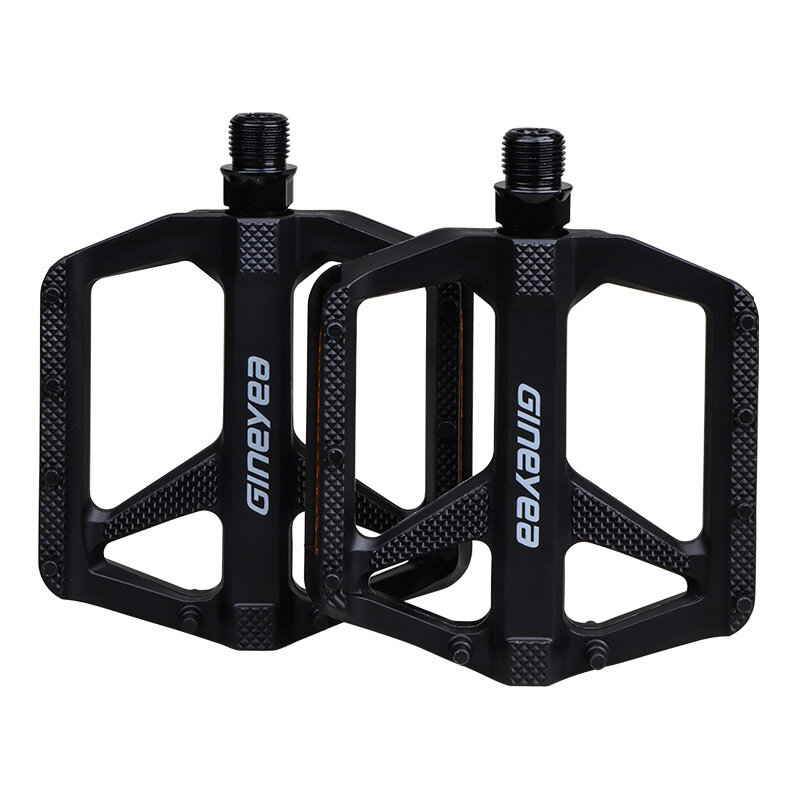Велосипедные педали Jingye из нейлона с 2DU подшипником и светоотражающими полосками, легкие педали для велоспорта