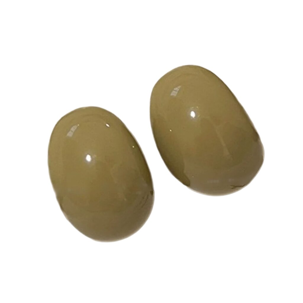 Простые ушные петли из смолы С-образной формы -цвет чая с молоком