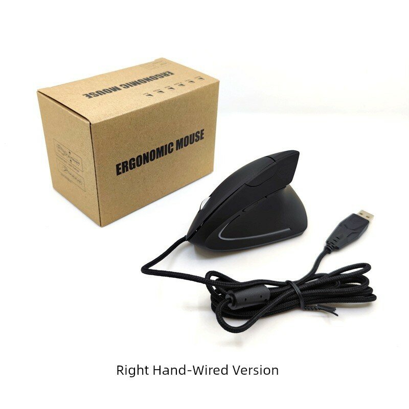 Проводная/беспроводная вертикальная зарядная Bluetooth-мышь для левшей с боковой рукояткой, персонализированная,