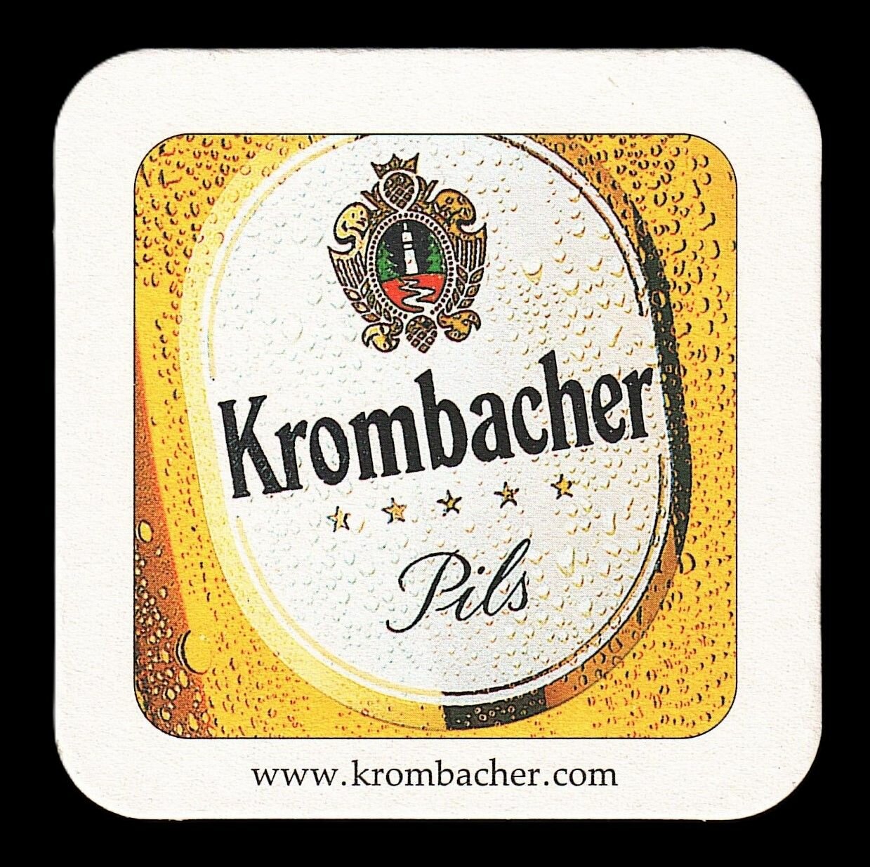 Бирдекель (костер) Германия Krombacher Pils (подставка под пивной бокал)