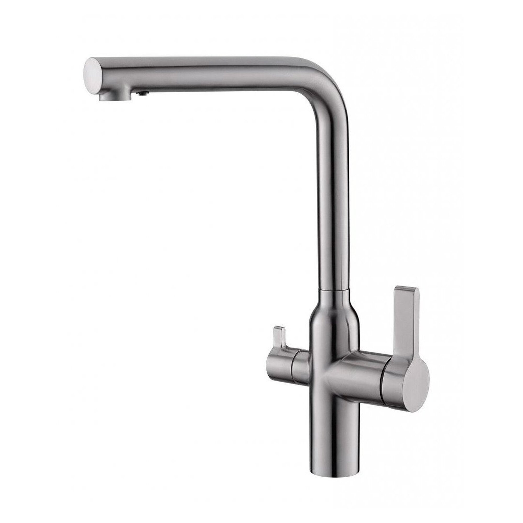 Смеситель BelBagno BB-LAM57-IN, для кухни, нержавеющая сталь