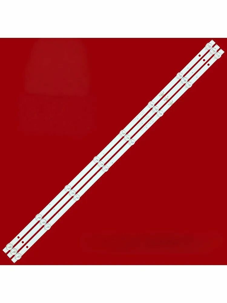 3шт. Подсветка DLED39.5MXY 3X8 0004 / JН-385LВ-3х8-JY для Bravis LE40DF5502 DEXP F40D7100M, F40F7000M/W