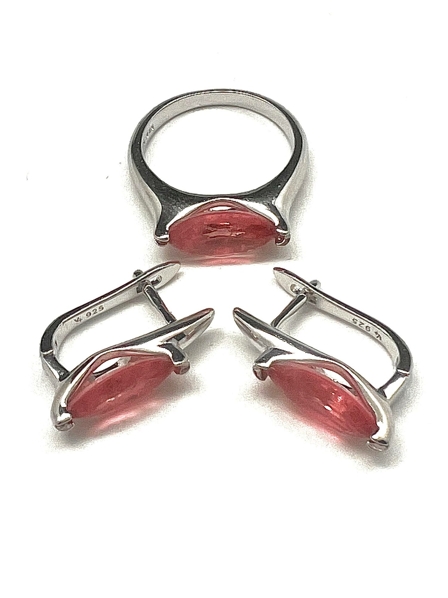 Комплект бижутерии, турмалин