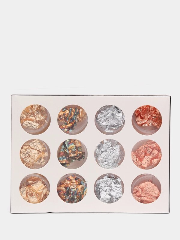 Набор фольги для маникюра и дизайна ногтей, 12 баночек