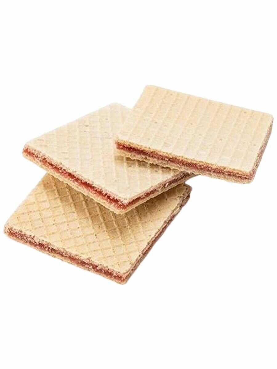 Вафли "Саратовская кондитерская фабрика" "Леди Джем", с клубничной начинкой, 1 кг