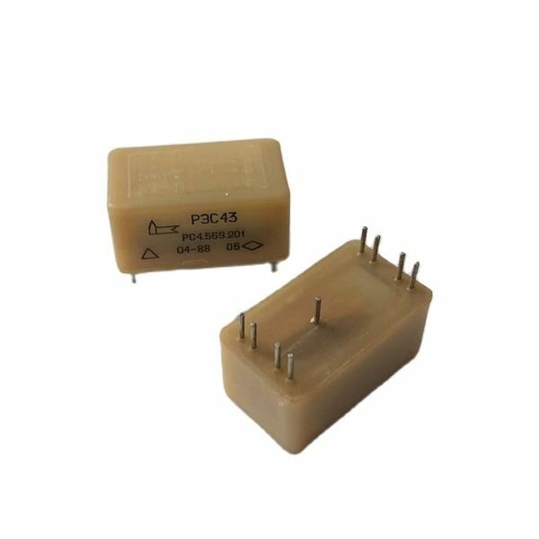 Реле на 12В, РЭС43 РС4.569.201, 1шт