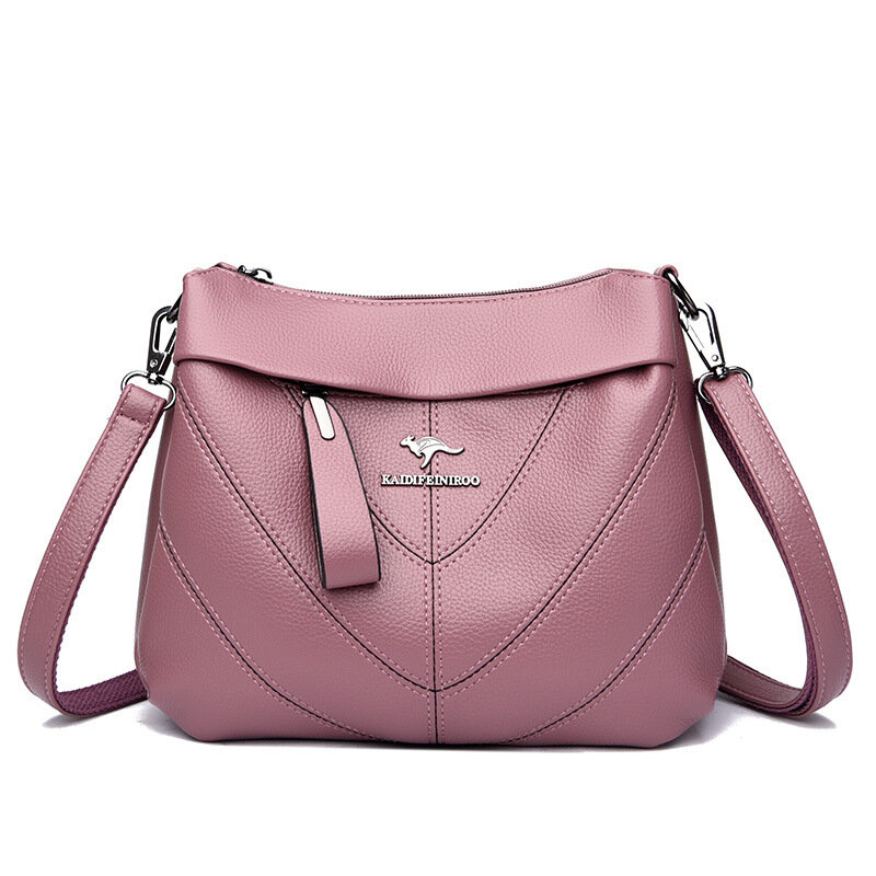 Women's bag new 2025 crossbody bag for middle-aged women small square bag multi-compartment shoulder bag for women one-piece drop shipping