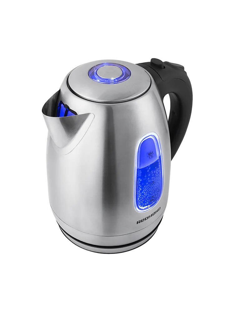 Электрочайник REDMOND RK-M183, 1.7л, мощность 2200Вт, серебристый, нержавеющая сталь/пластик
