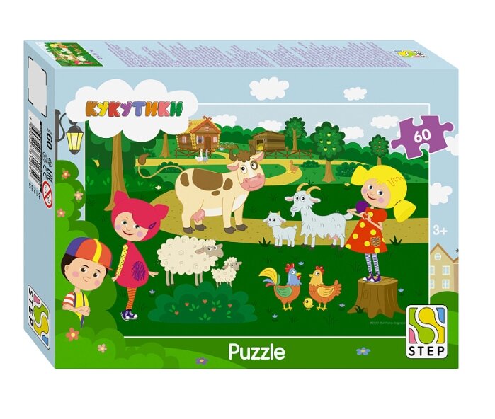 Пазлы Step Puzzle 60 элементов, "Кукутики" Биг Папа