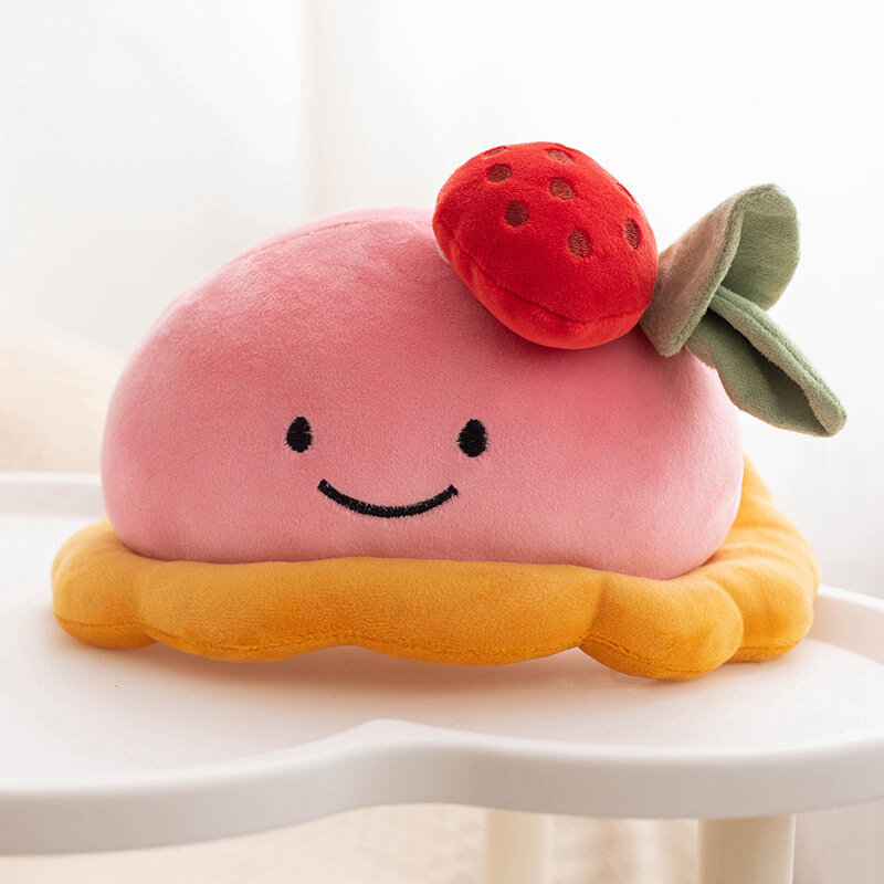 Плюшевая игрушка Jellycat Cake, клубничный торт, плюшевая кукла, подарок на детский день рождения, реквизит для фото