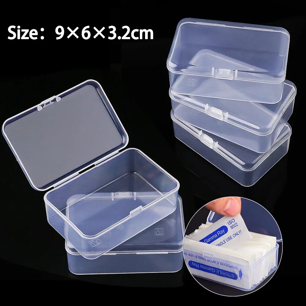 Пластиковый контейнер для ювелирных изделий, 3шт, цвет: 3pcs