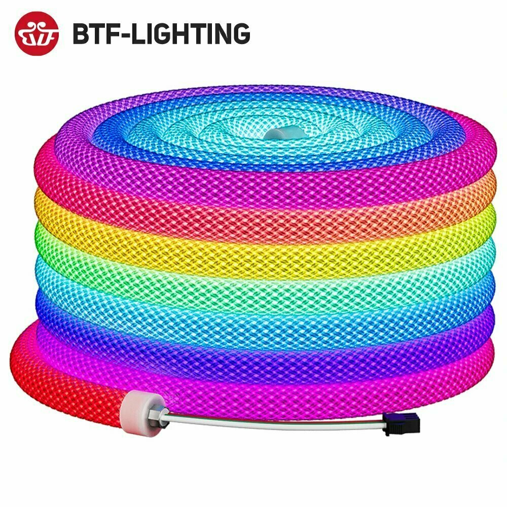 BTF-LIGHTING WS2812B RGB Неоновая светодиодная лента, 2 м
