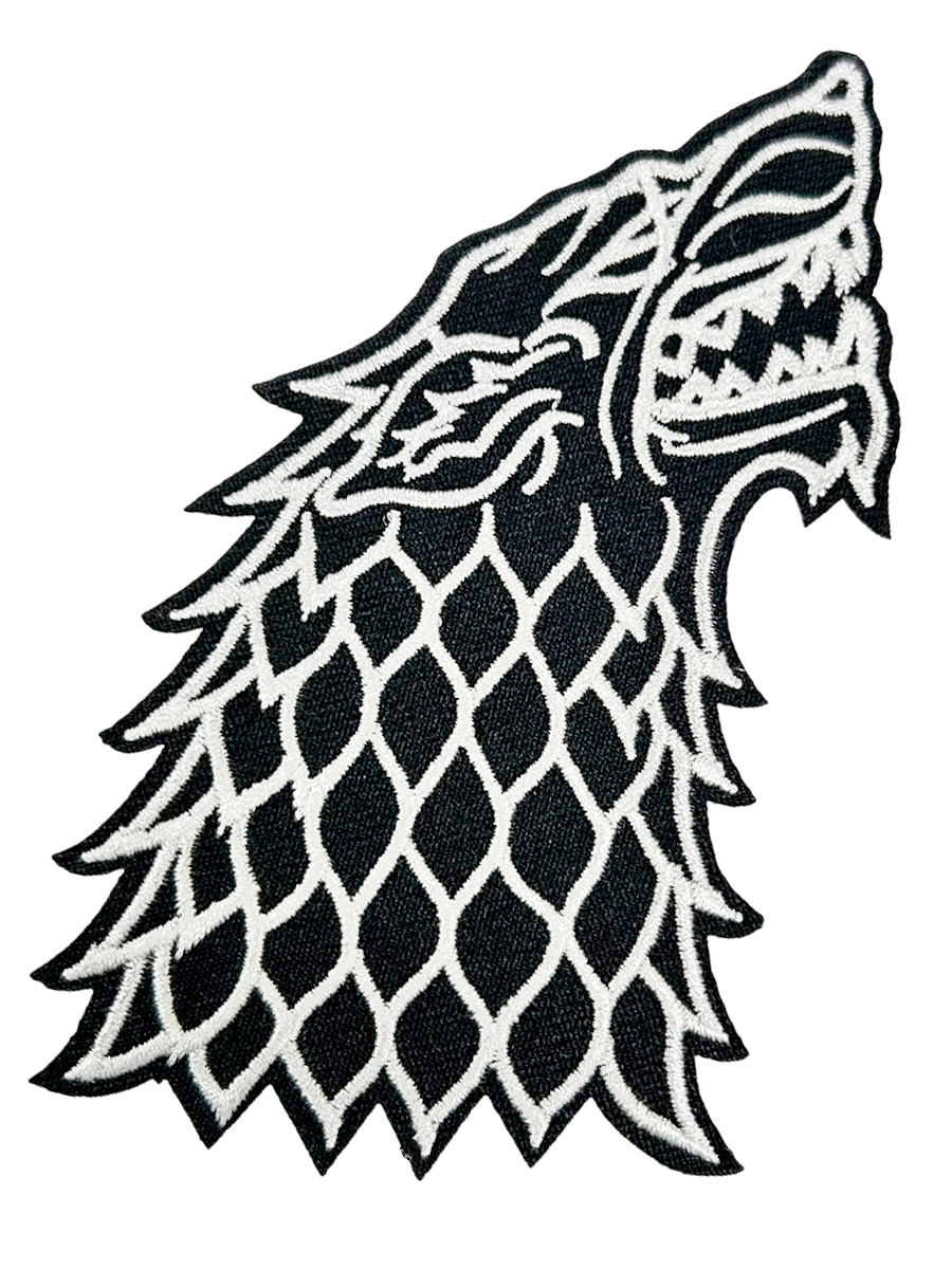 Нашивка термоаппликация - заплатка Волк Старков Игра Престолов Песнь Льда и Пламени