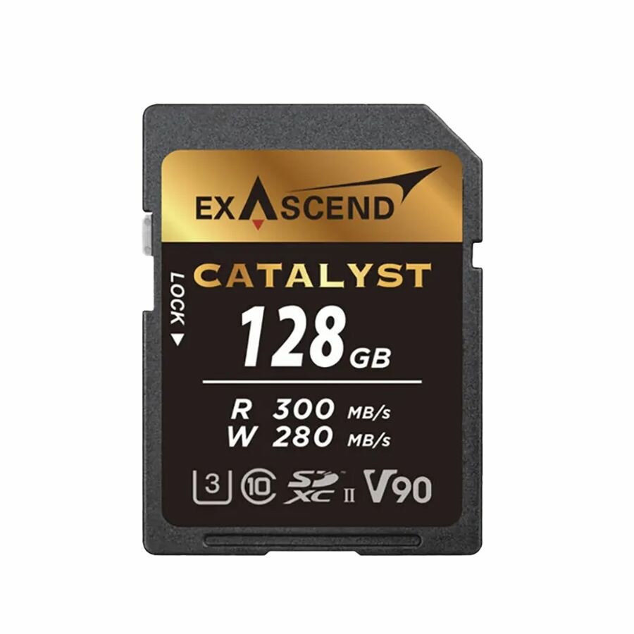 Карта памяти Exascend Catalyst UHS-II SD V90 128GB
