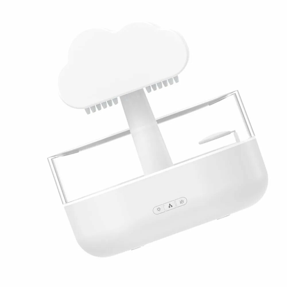 Увлажнитель воздуха Увлажнитель воздуха Cloud raindrop, красочный ночник, интерфейс usb, емкость 200 мл, 198*180*120 мм, прозрачный