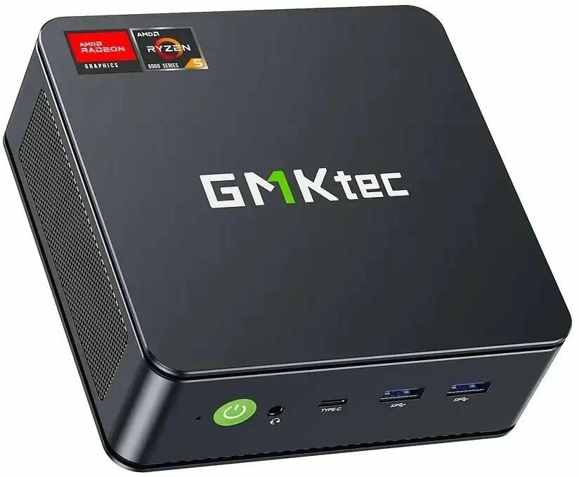 Неттоп GMKTEC Mini NucBox M5Ultra AMD Ryzen 7 7730U, DDR4 16ГБ, 512ГБ(SSD), AMD Radeon Graphics, Windows 11 Pro, черный M5ULTRA/7730U/16+512GB