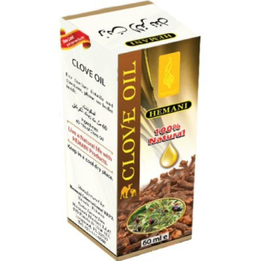 CLOVE OIL, Hemani (гвоздики масло, Хемани), 60 мл.