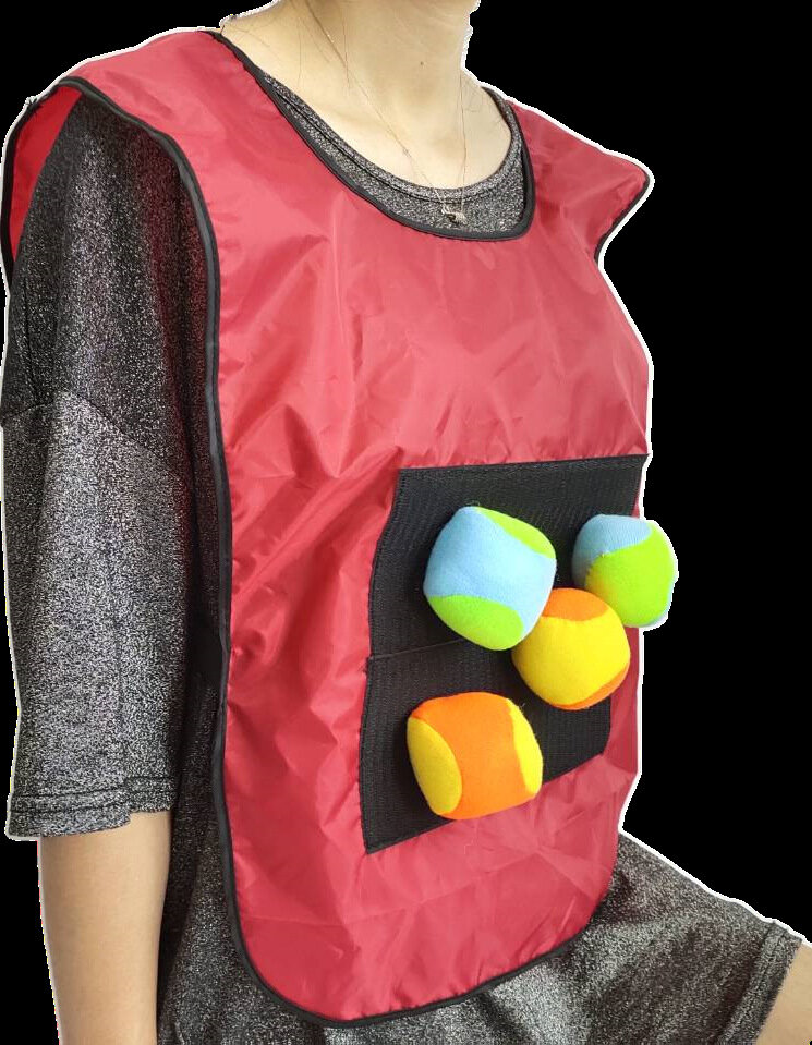 Детский липкий джерси-жилет с липкими шариками для детского сада, интерактивная игра для родителей и детей, липкая