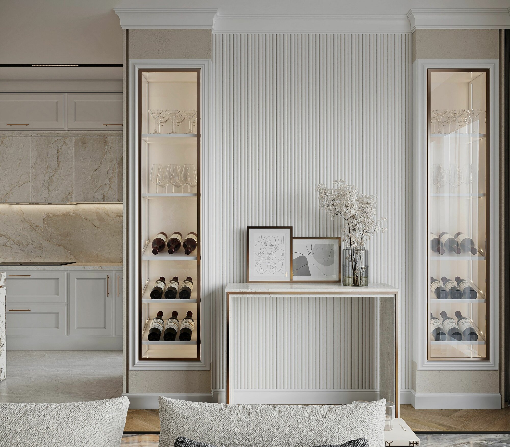Панель стеновая декоративная Alpine Walls Line Art ECO7701W 2900Х13Х148