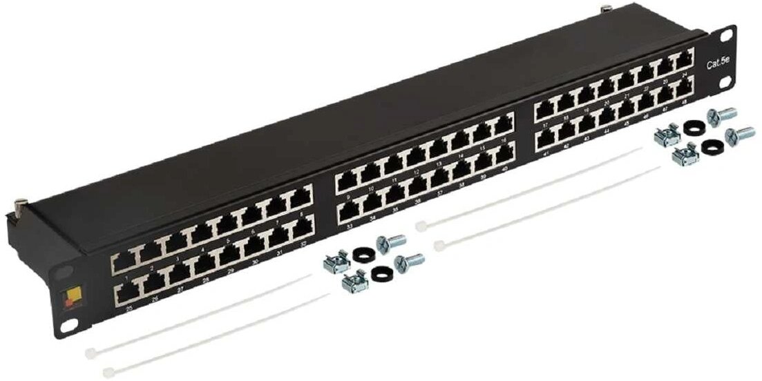 Патч-панель Lanmaster LAN-PPC48S5E 19 1U RJ45 кат.5E STP