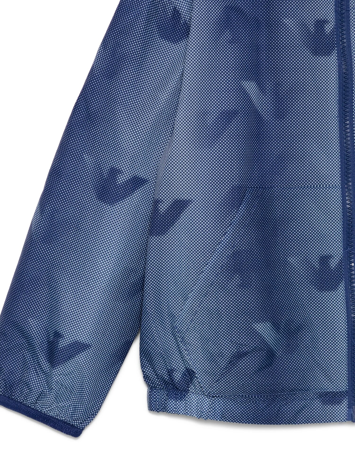 Куртка EMPORIO ARMANI Printed hooded jacket, размер 12 лет, синий — фото 1