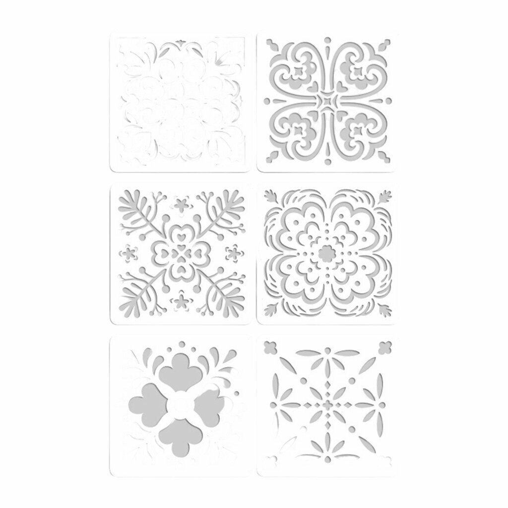 6 Шт. Трафареты для цветов, Трафареты для Творчества и Рукоделия Для Детей И Взрослых, Развивающие Занятия и Украшения Дома