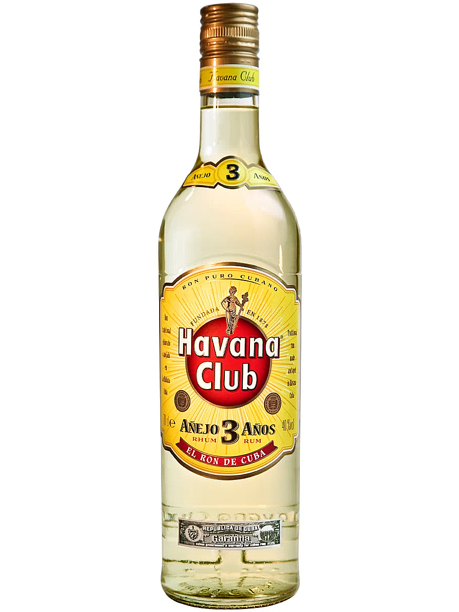 Белый ром Havana Club Anejo 3 года, 0,7 л, Куба, крепость 37,5%