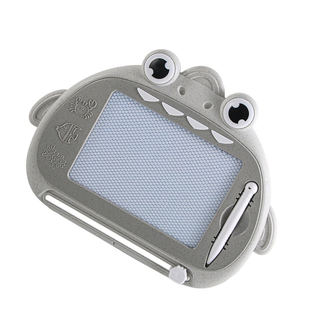 1 коробка игрушек для раннего развития, детская доска для рисования с магнитной акулой, цветные граффити, стираемая магнитная доска для письма, без печати-серый