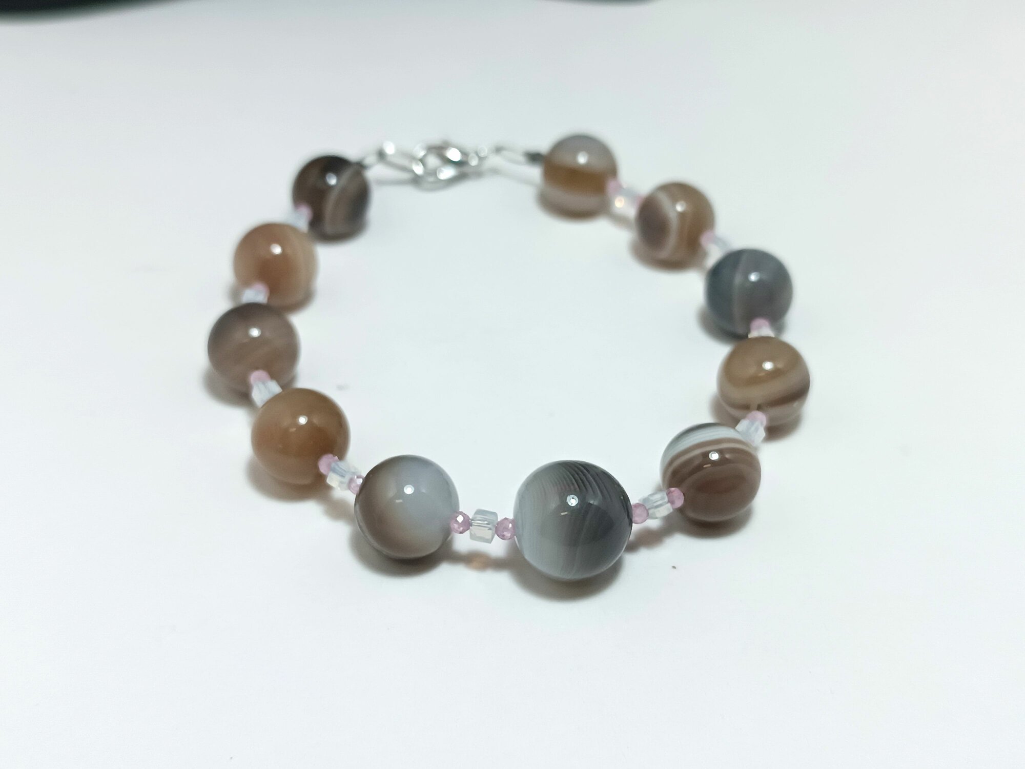 Браслет, опал, фианит