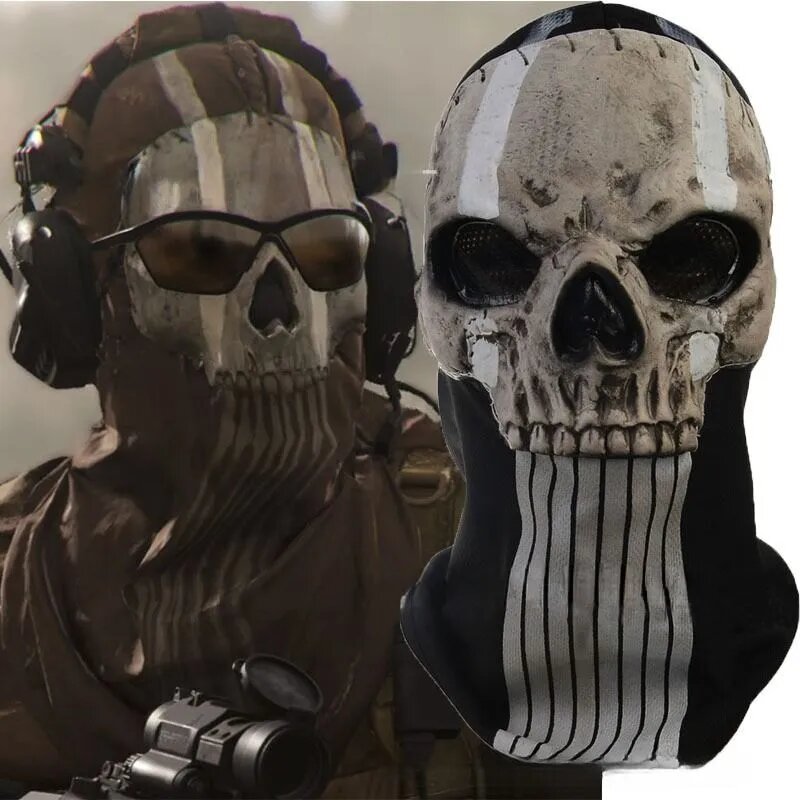 Маска призрака в виде черепа-балаклавы, тактическая маска для страйкбольной ролевой игры Call of Dutyра страйкбол тактическая игра